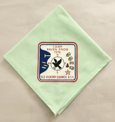 Vintage BSA Neckerchief Camp Raven Knob 1976 | eBay