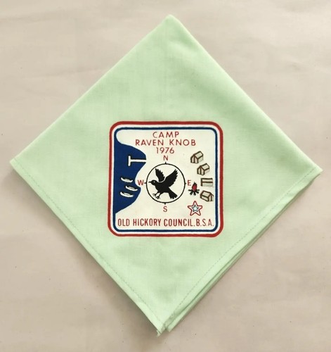 Vintage BSA Neckerchief Camp Raven Knob 1976 | eBay