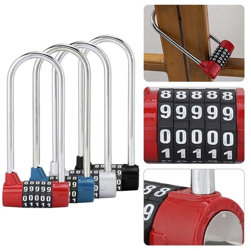 Zinc Alloy U Shape Combination Digit Password Code Lock Extra Long ...