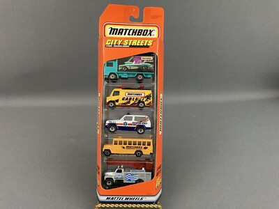 Matchbox 1997 Exclusive Designs City Streets 5 Vehicle Set - #34335 ...