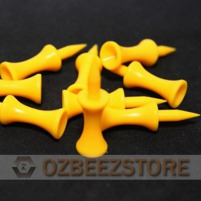 50 x 43 mm Yellow Plastic Golf Step Tees castle tees BEEZ tee | eBay ...