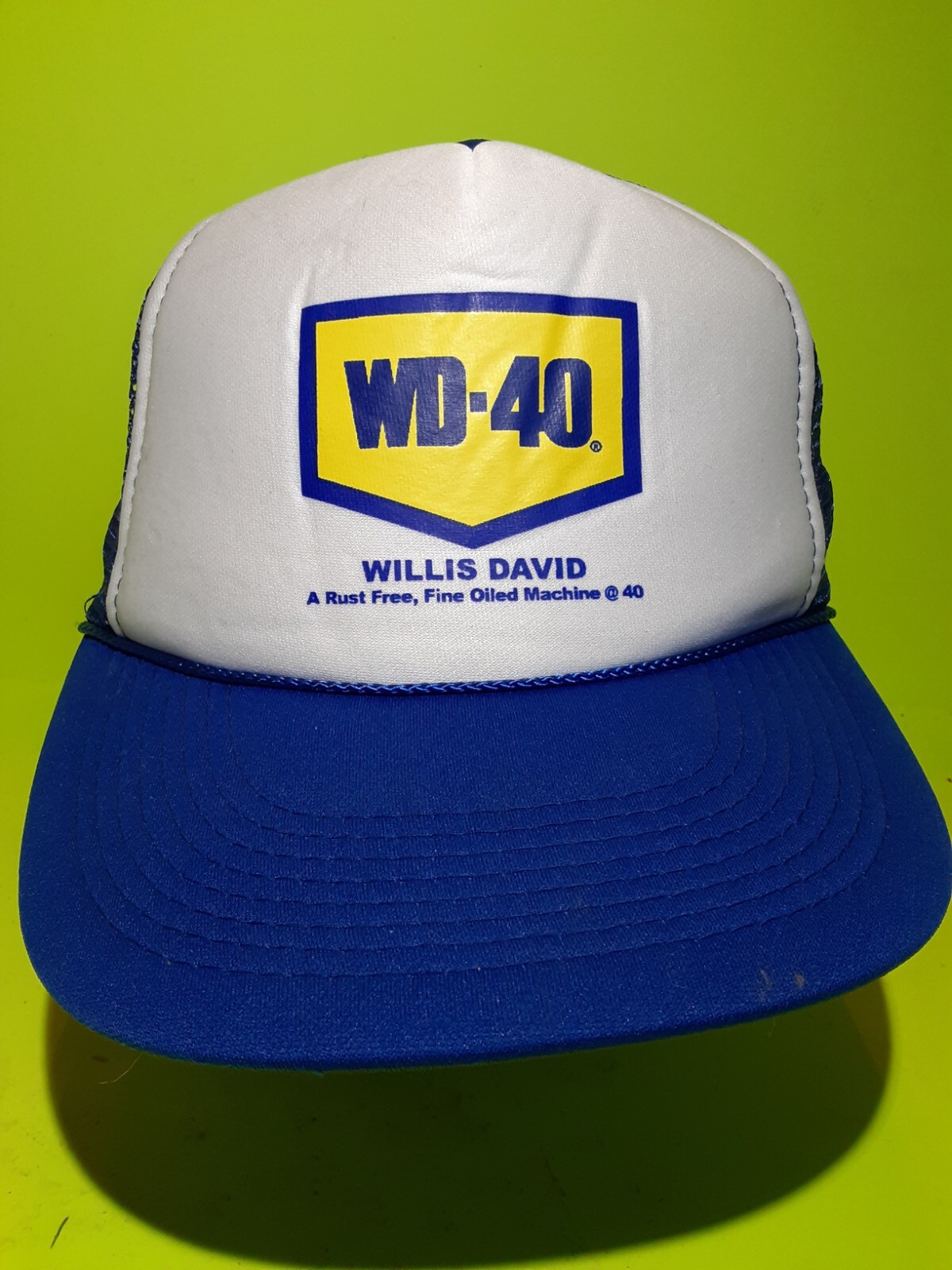 Vintage WD-40 WILLIS DAVID Hat Trucker Cap Snapback M… - Gem
