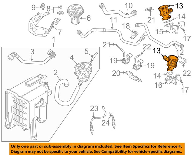 VW Volkswagen OEM Secondary Air Injection System-combination Valve ...