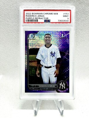 Roderick Arias 2022 Bowman Chrome Mega Purple /250 BCP153 PSA 9 | eBay