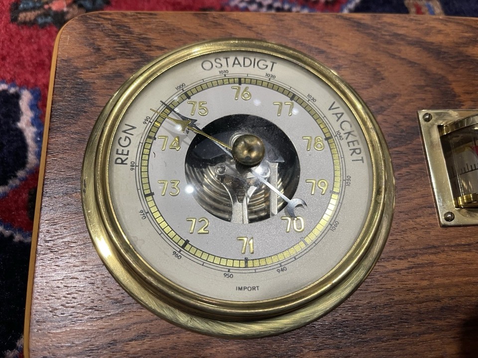 Vintage Desk Barometer etal., German(?) | eBay