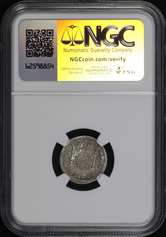 1780-Mo FF Mexico Silver Real KM#78.2 NGC AU Details Reverse Damage ...