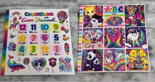 Lisa Frank ABC & Number Countdown Book (Set Of 2) | eBay