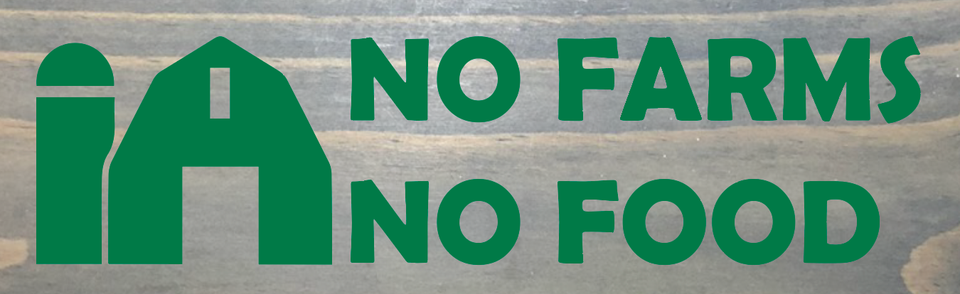 No Farms No Food Sticker Decal Farm 6.5" Tractor Farmers Farmer John ...