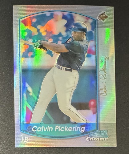 Calvin Pickering 2000 Bowman Chrome Refractor #375 - Baltimore Orioles ...