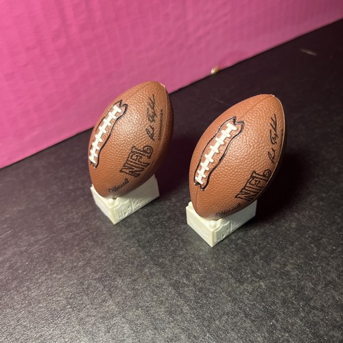 NFL Mini Football Figurines Set of 2 with Stands Pencil Sharpeners Mini ...