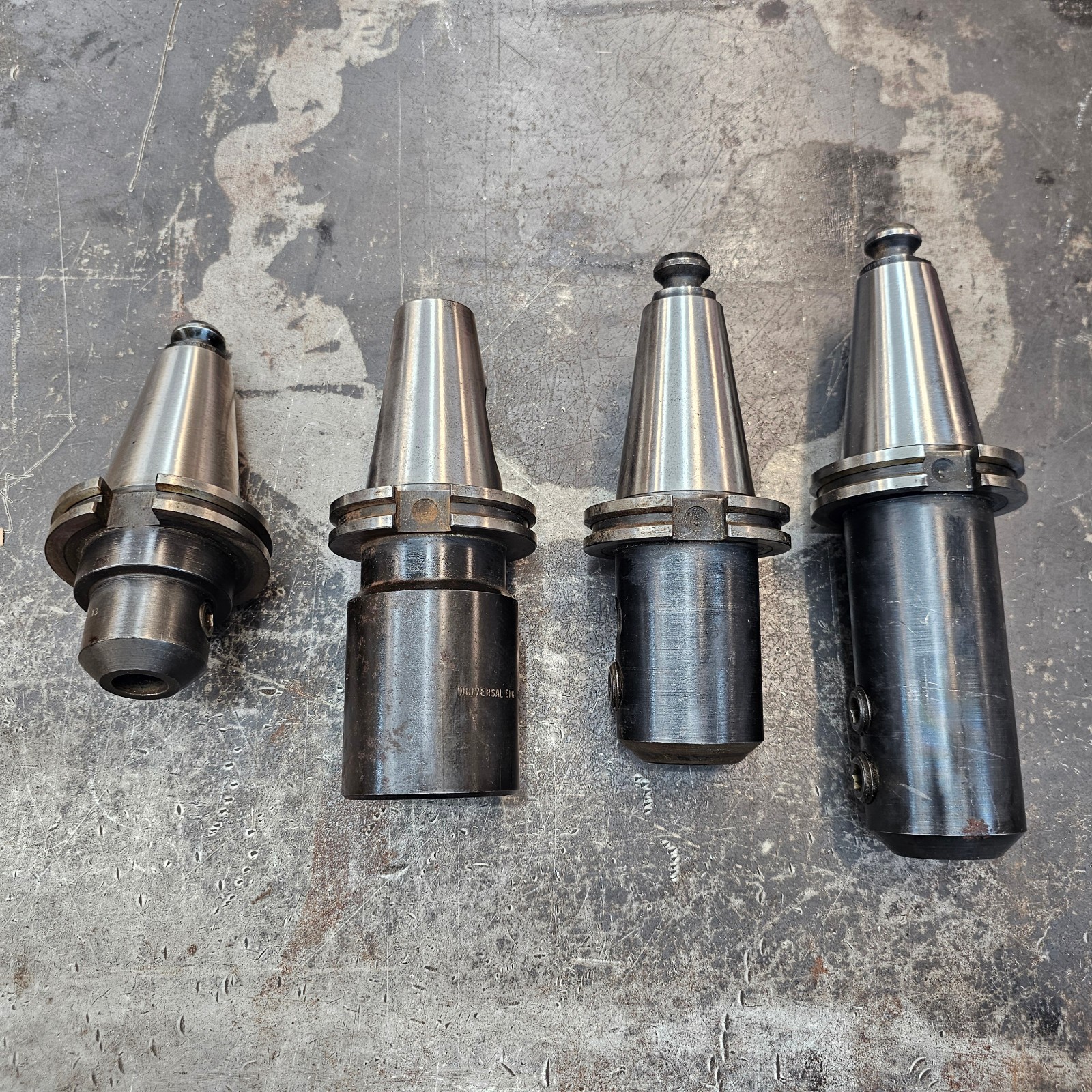 Lot of 4 Universal CAT45 End Mill Tool Drill Morse Holder 3/4" 2x 1 ...