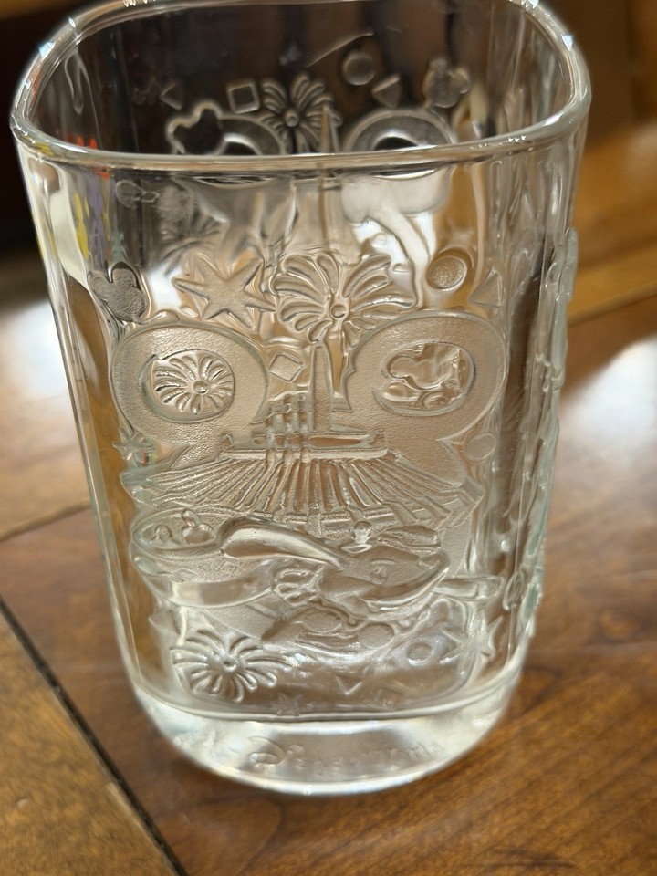 Walt Disney World 2000 Celebration Square 3D Glass Cup Mickey Mouse ...