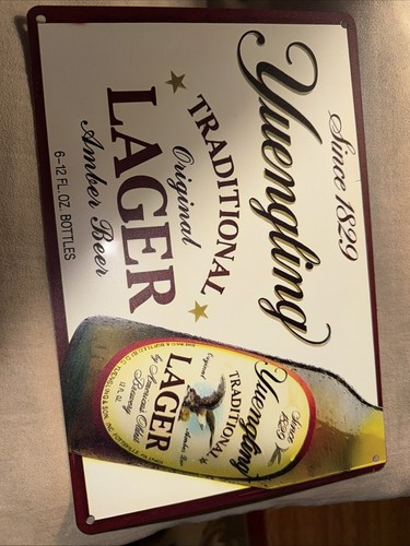 “Since 1829” Yuengling Traditional Original Lager Amber Beer Metal Sign ...