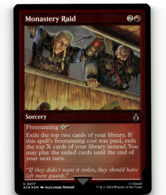 MTG Monastery Raid (Foil Etched) #217 - Universes Beyond: Assassin's ...