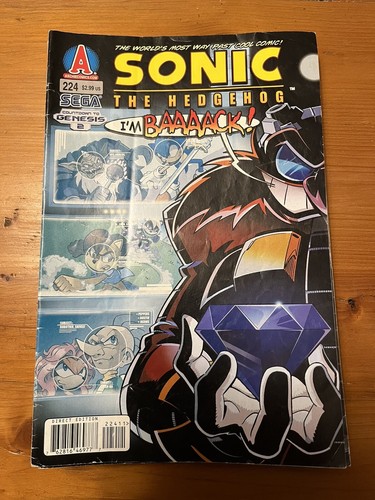 Sonic the Hedgehog #224 June 2011 Comic Book Archie 1st Edition Cover ...