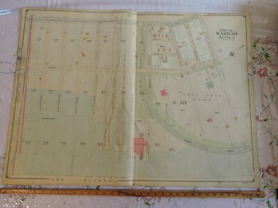 Original 1905 26x36 MAP Bay Ridge Brooklyn New York City NYC | eBay