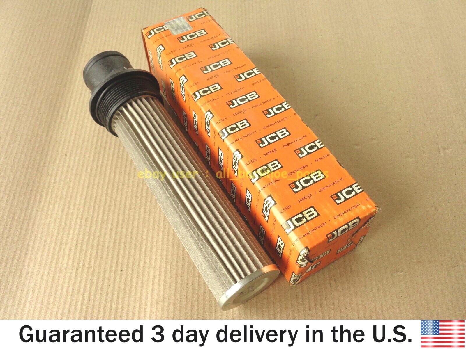 JCB BACKHOE- GENUINE JCB HYDRAULIC FILTER 125 MICRON (PART# 32/920300 ...