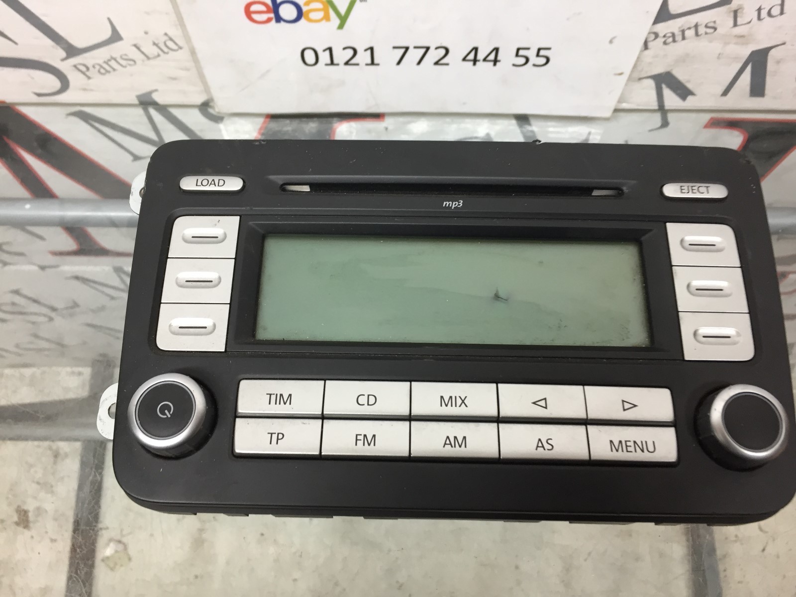 (AS) VW RCD500 MP3 6 DISC CAR STEREO RADIO CD PLAYER GOLF PASSAT JETTA ...