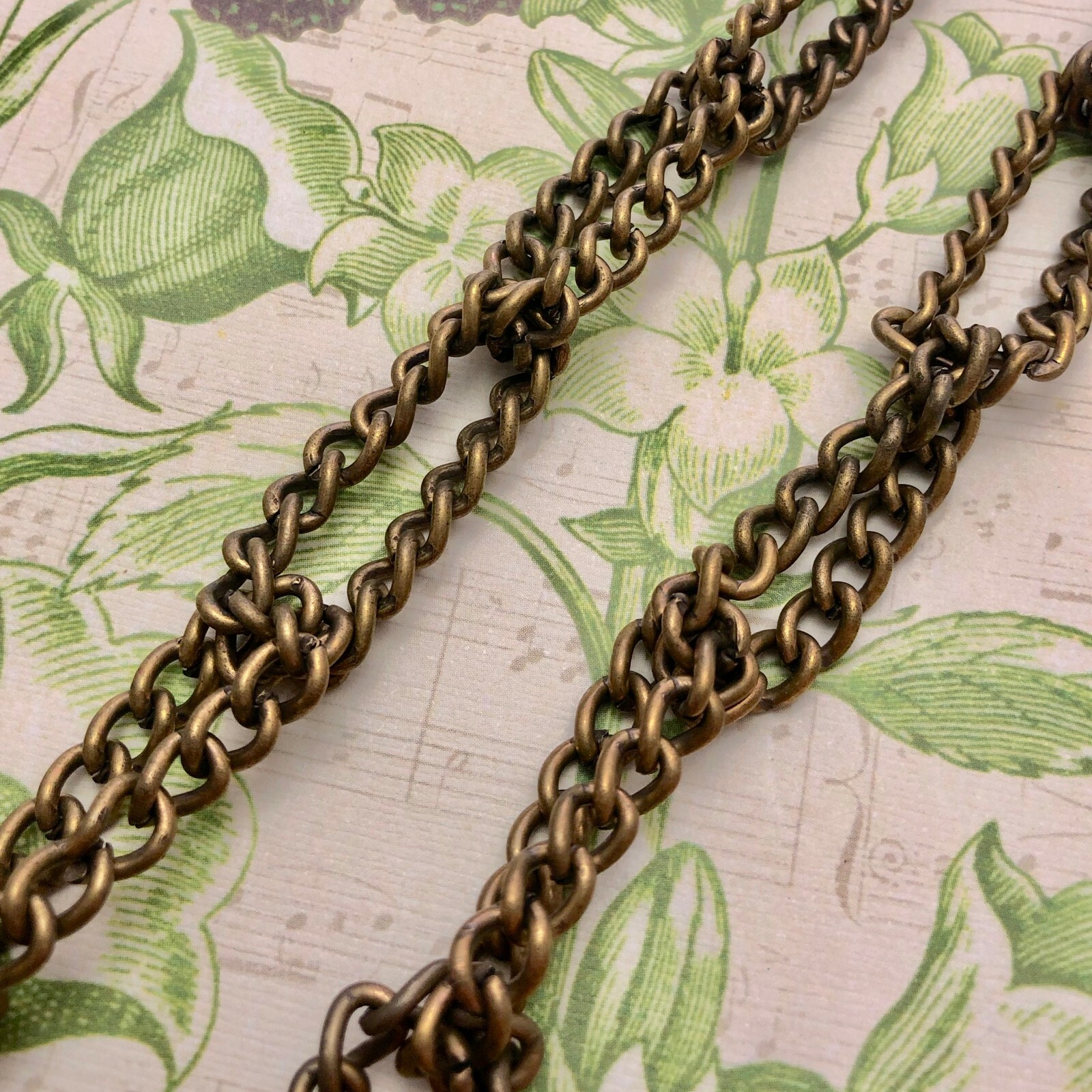 Vintage Brass Chain (Sold By The Foot) (BRZ12) | eBay