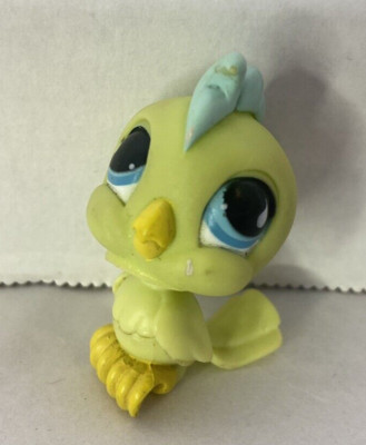 Littlest Pet Shop LPS 858 Cockatoo Bird Green Figure Toy Authentic ...