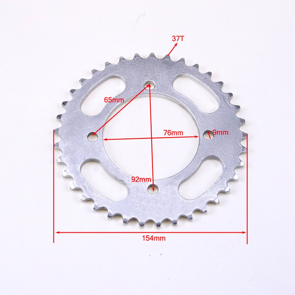 420 Chain Front Rear Sprocket Dirt Pit Bike ATV 110cc 125cc 150cc CRF50 ...