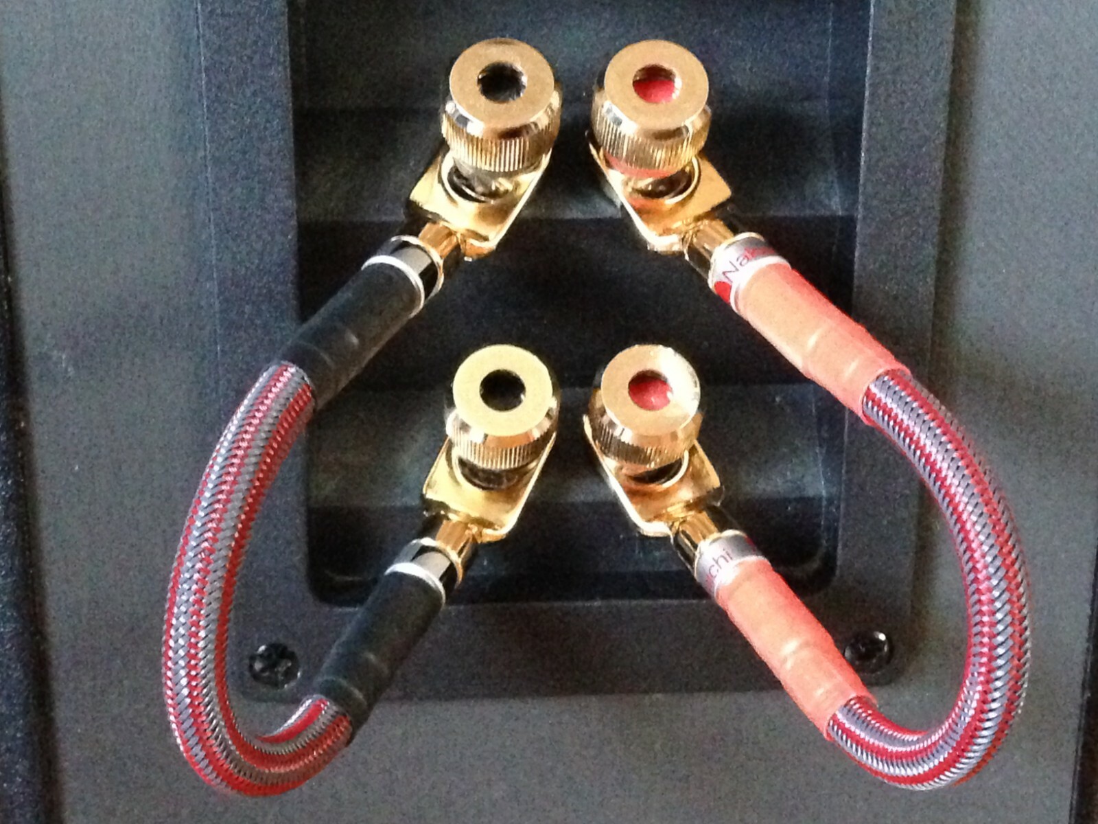 Pair Mogami Audiophile Bi Wire Speaker Jumper Cables Spade to Spade | eBay