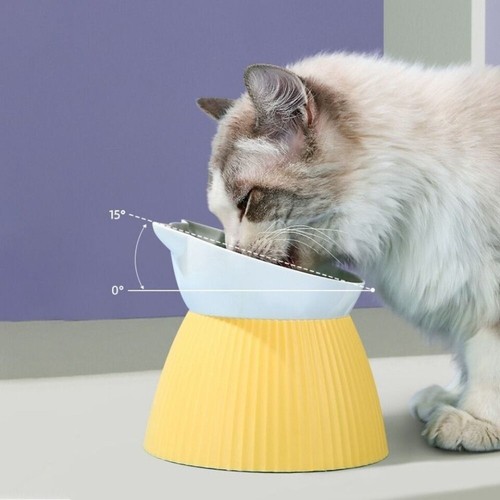Large Capacity Neck Protection Bowl Anti Rollover Pet Bowl | eBay