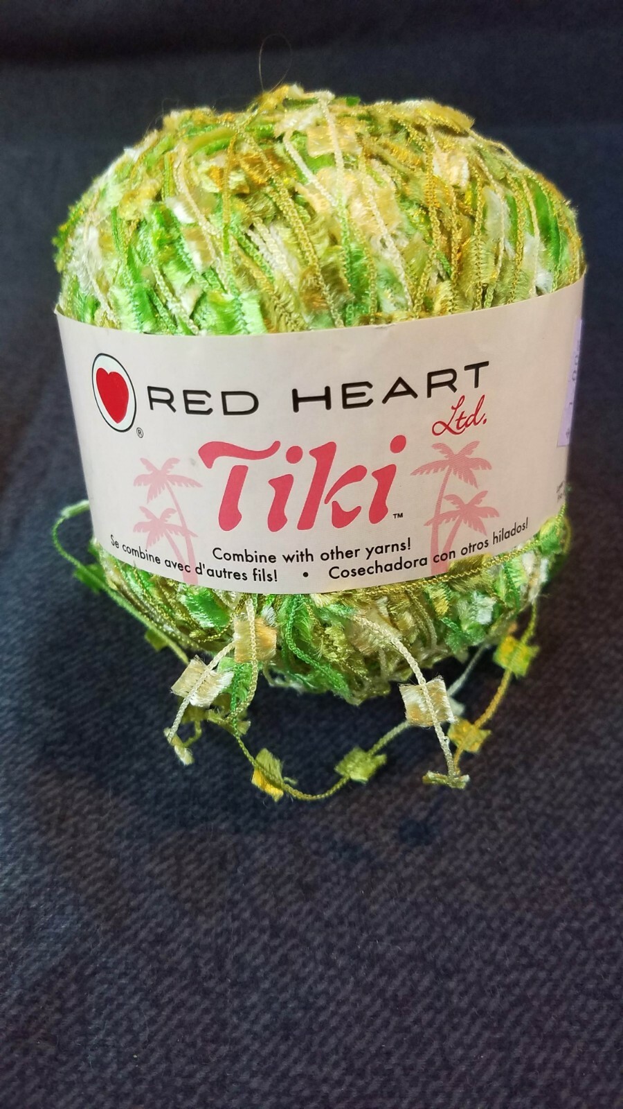 Red Heart Tiki Yarn 1 Ball Color #3630 Leaf | eBay