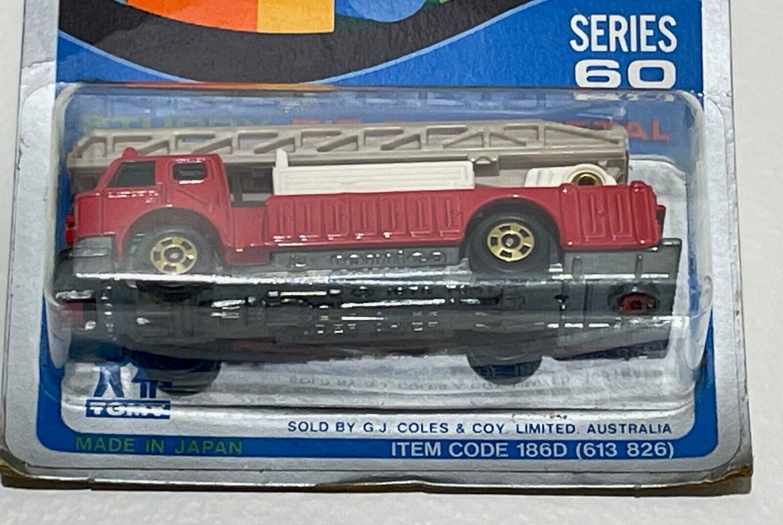 New Sealed Vintage Die-Cast Tomica Series 60 ©1978 Tomy Ladder Chief ...