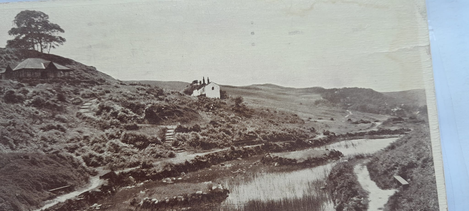 Vintage postcard White Wells Upper Tarn Ilkley Worthing 1943 posted ...