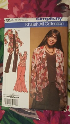 Simplicity Pattern 3894 Jacket Top Pants Skirt Sizes 20W 22W 24W 26W ...