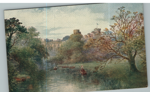Vintage Postcard Warwick Castle As Scene From The Bridge | eBay