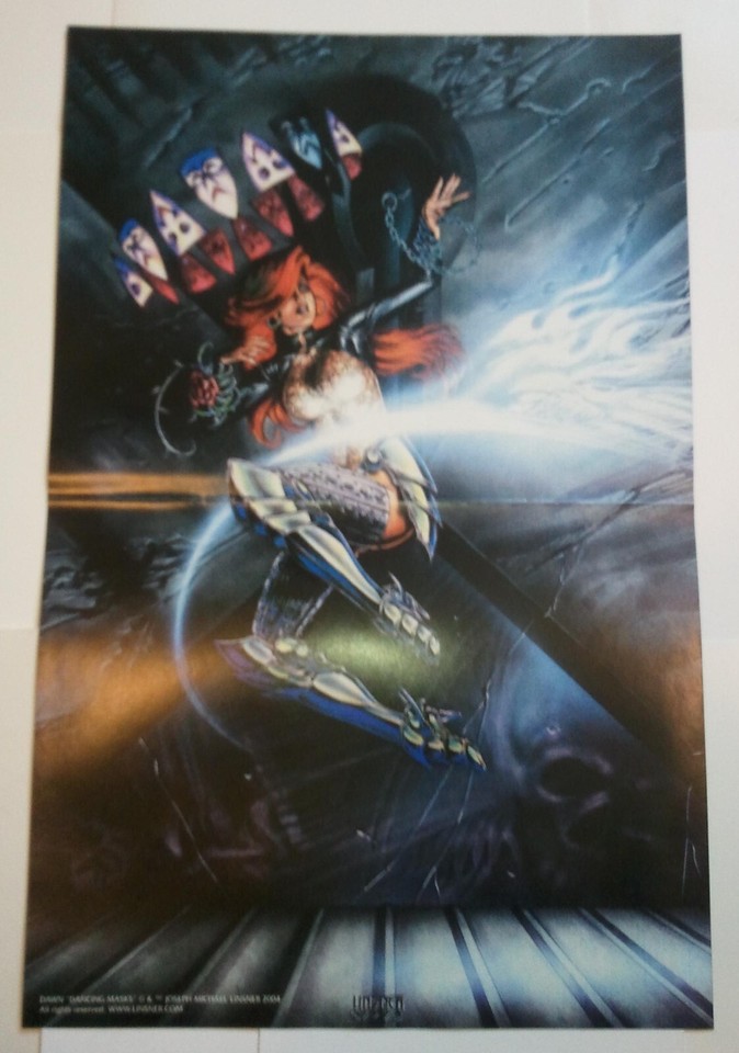 Dawn Poster # 7 Dancing Masks Joseph Michael Linsner Art x | eBay