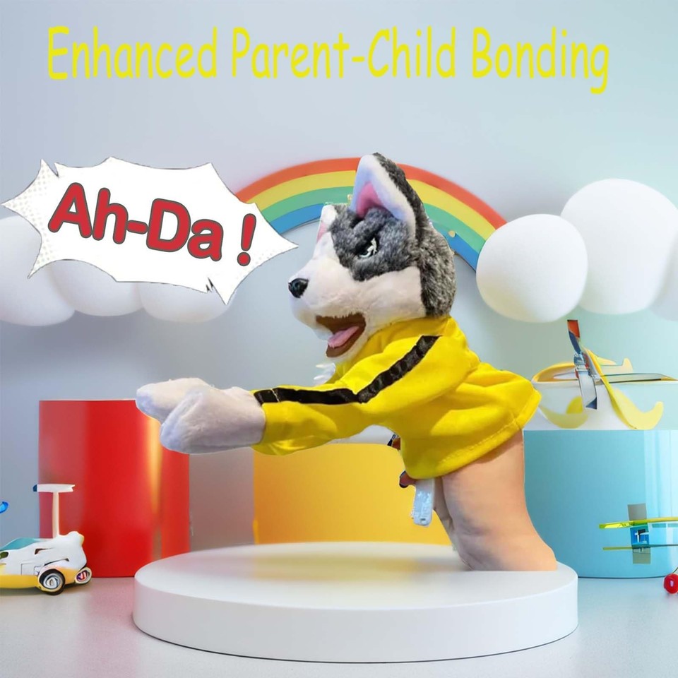 Kung Fu Husky Punching Puppet - Boxing Dog Hand Puppet with Sounds ...
