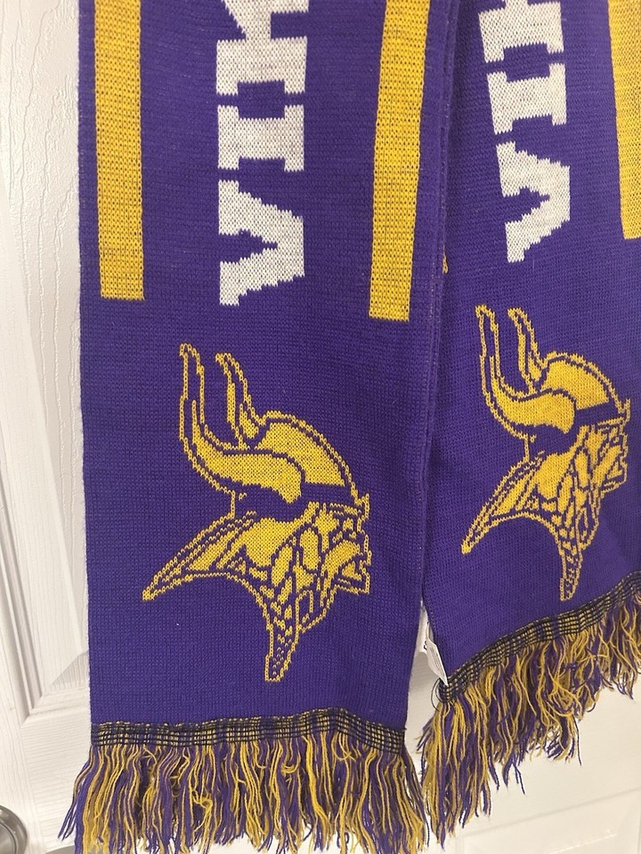 Minnesota Vikings Football Scarf NFL 62" Forever | eBay