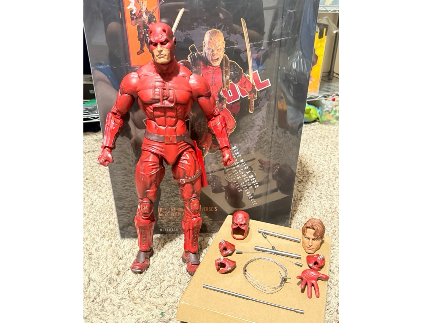 DAREDEVIL Epic Marvel 1/4 Scale 18" inch Action Figure 2 Neca ReelToys ...