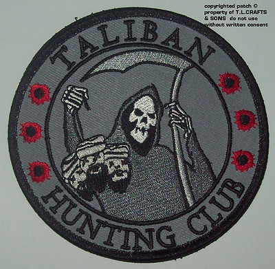 TALIBAN HUNTING CLUB DEATH REAPER HEAD HUNTER Hook MORALE MILITARY ...
