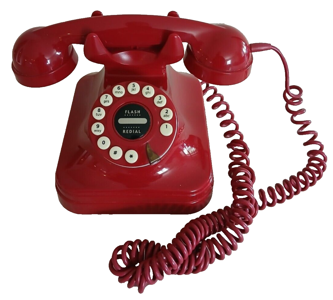 Red Push Button Office Phone Openreach Update As Analogue UK Phone