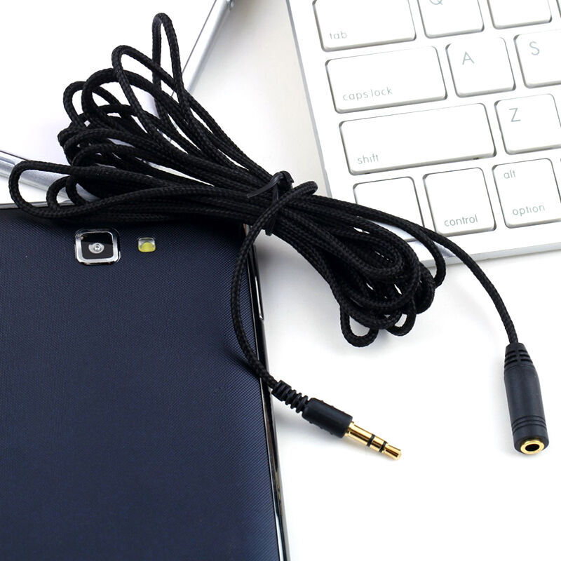 5M 3.5mm Stereo Headphone Audio Extension Cable Lead TO Plug Female Male