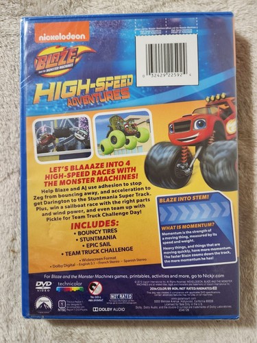 Blaze and the Monster Machines: High-Speed Adventures (DVD) for sale ...