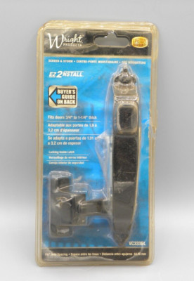 Wright Storm Screen Door Push Button Handle Black VC333BL NEW | eBay