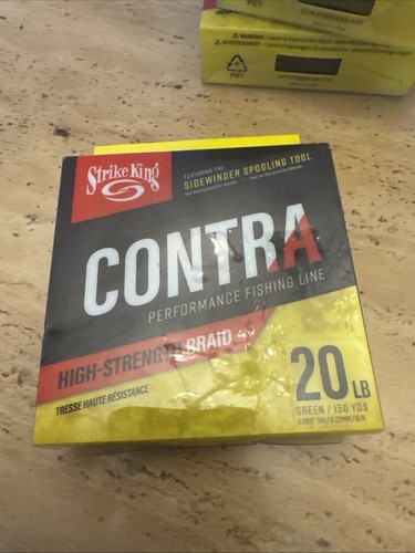Strike King Contra Performance Fishing Line 20lb Green 150 Yds Suction ...