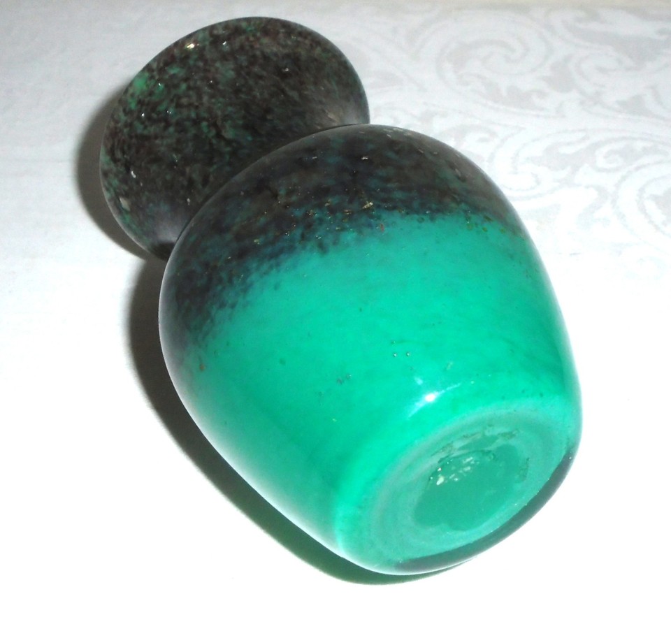 Small Monart/Vasart/Strathearn Glass Vase ~ with Gold Flecks | eBay UK