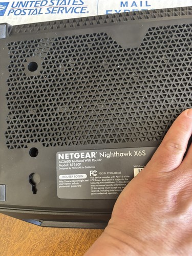 Netgear Nighthawk X6S AC3600 Tri-Band Wi-Fi Gigabit Router Model R7960P ...