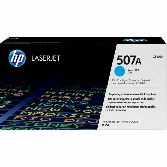 HP 507A Cyan LaserJet Toner Cartridge (CE401A) for sale online | eBay