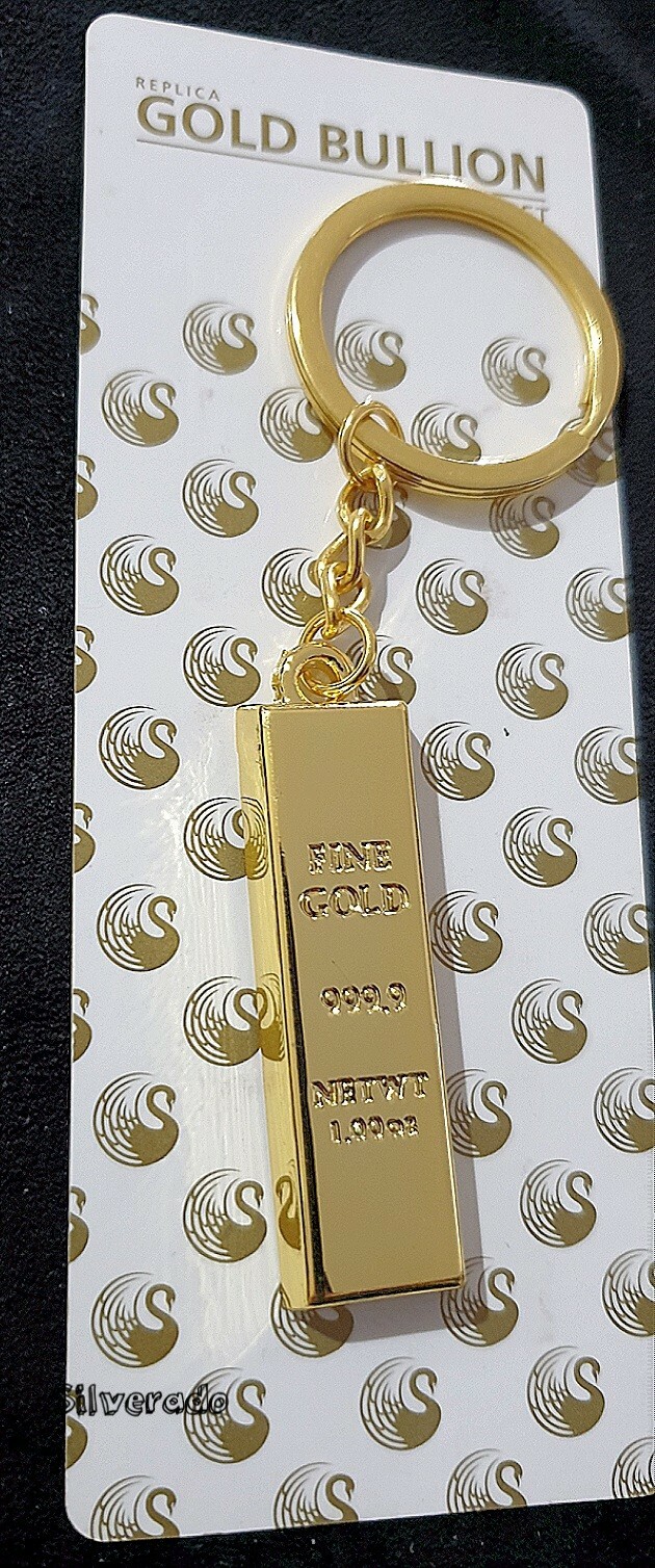 NEW Gold-Plated Gold Bar Keyring | eBay Australia