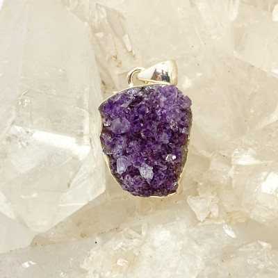 Raw Amethyst Pendant $85 | eBay