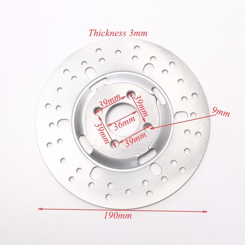 190mm Rear Brake Disc rotor For Motor DIRT PIT Bike Buggy ATV Taotao ...
