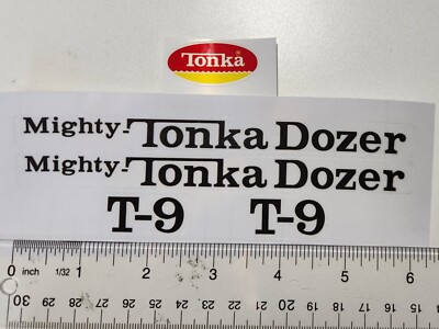 Mighty Tonka T-9 Dozer T9 Tonka Dozer Sticker Set 1974 To 1975 | eBay