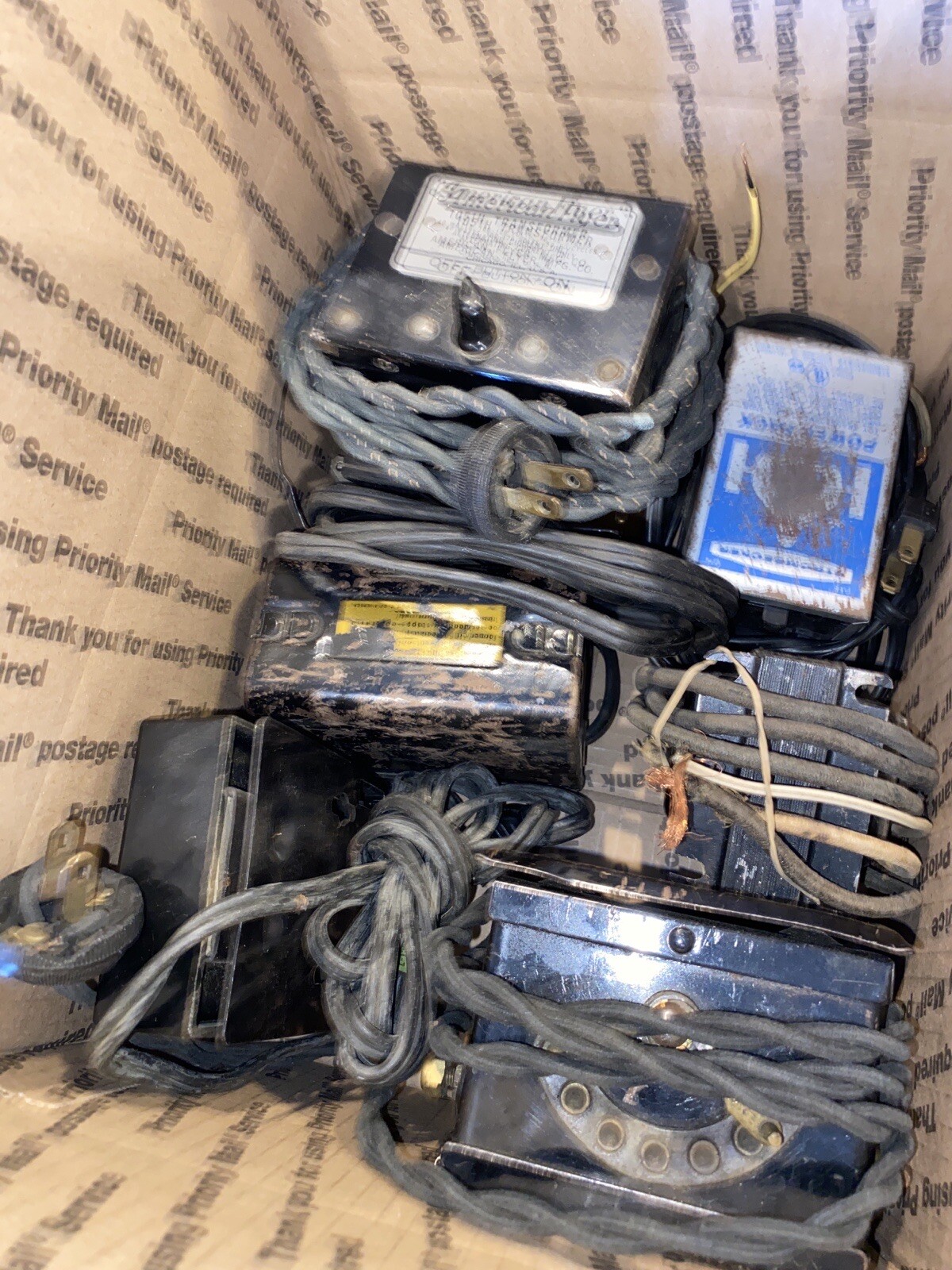 Vintage Model Train Transformers lot of 7-Eldon/American Flyer/Marx ...